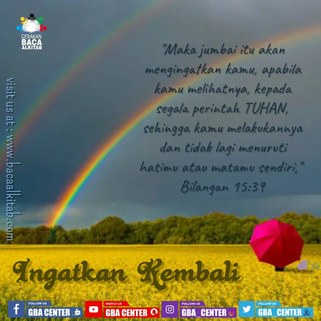 Ingatkan Kembali | Bilangan 15:39a (TB) - Gerakan Baca Alkitab